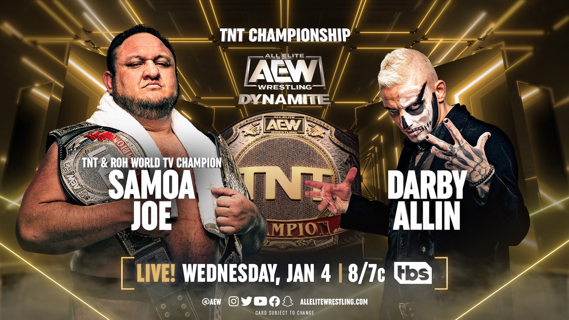 Darby Allin vs. Samoa Joe Signed for January 4 AEW Dynamite Darby Allin vs. Samoa Joe Signed for January 4 AEW Dynamite