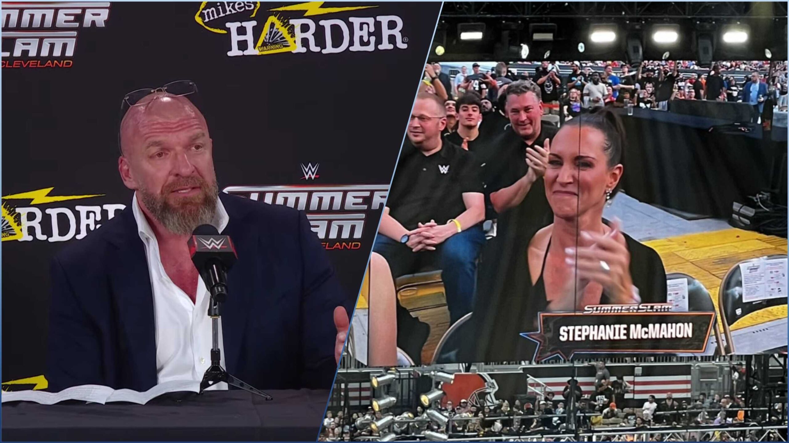 Triple H And Stephanie Mcmahon Stephanie McMahon Rings In The Paul