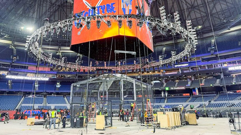 First Look At Wwe Elimination Chamber 2025 Production Setup Sescoops