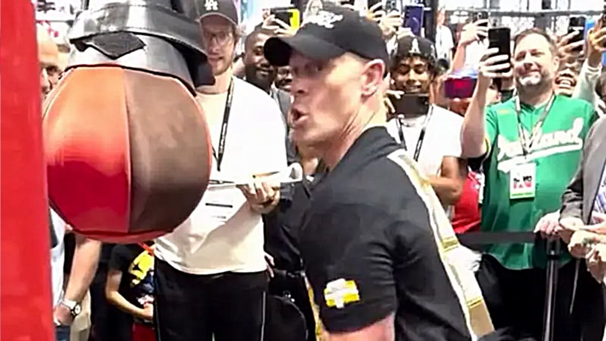 John Cena Jokes About Not Hitting for Real At Fanatics Fest | SEScoops