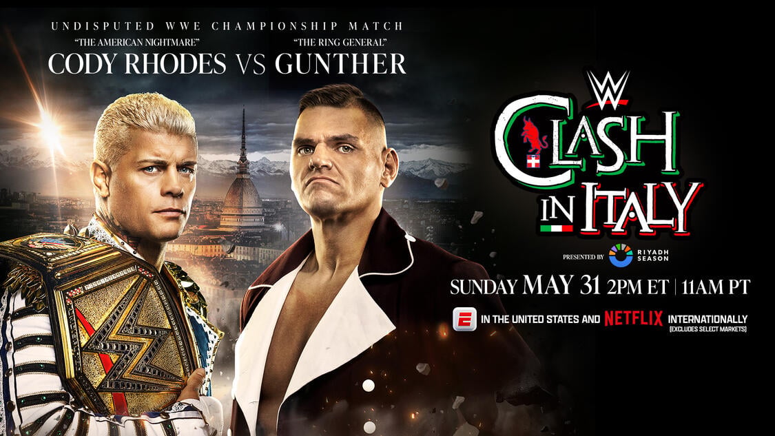 Cody Rhodes vs. Gunther Set For WWE Clash In Italy | SEScoops